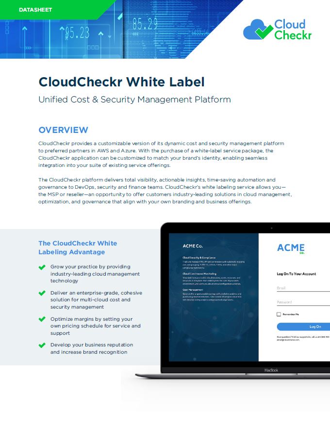 CloudCheckr – Grady Locklear